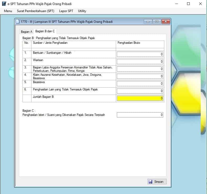 Panduan Formulir SPT 1770 di Aplikasi e-SPT Pajak Pribadi Tahunan