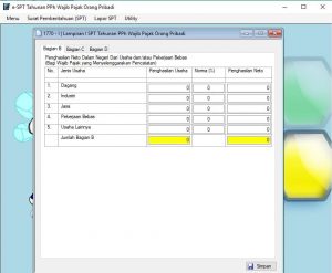Panduan Formulir SPT 1770 di Aplikasi e-SPT Pajak Pribadi Tahunan