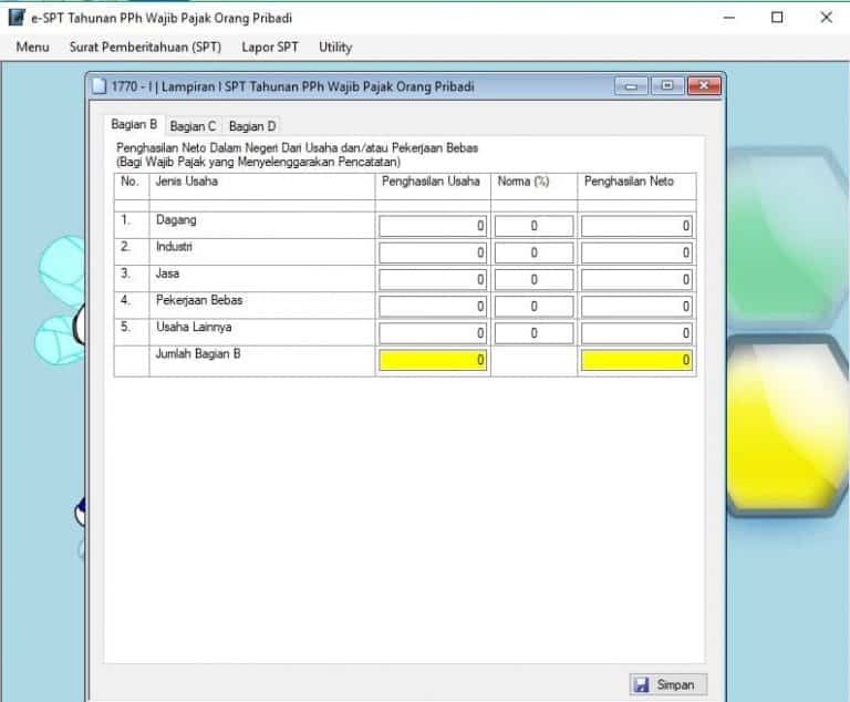 Panduan Formulir SPT 1770 di Aplikasi e-SPT Pajak Pribadi Tahunan
