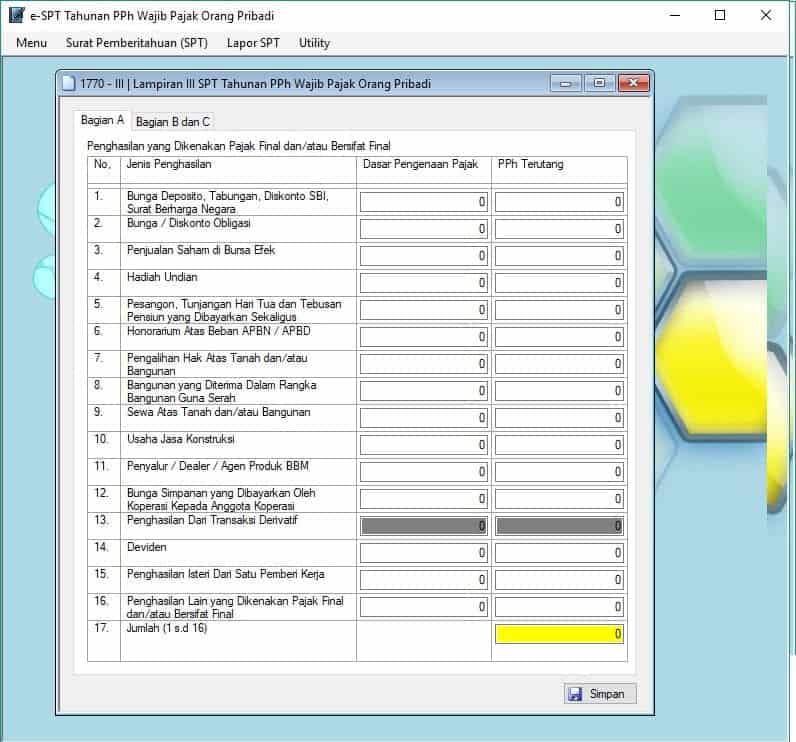 Panduan Formulir SPT 1770 di Aplikasi e-SPT Pajak Pribadi Tahunan