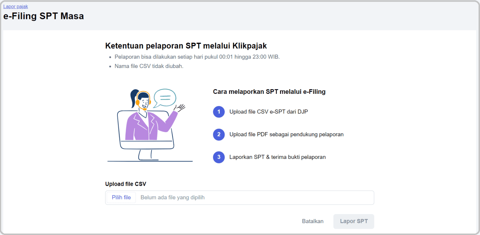 Tata Cara Pelaporan SPT Masa PPh Pasal 21 Online Tata Cara Pelaporan SPT Masa PPh Pasal 21 Online