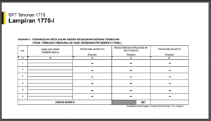 Contoh Pengisian SPT Tahunan 1770