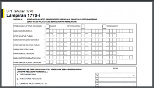 Contoh Pengisian SPT Tahunan 1770