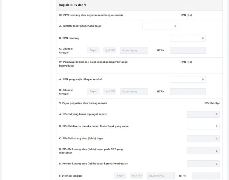 Bentuk Pengisian dan Contoh SPT Masa PPN Adalah Berikut ini!