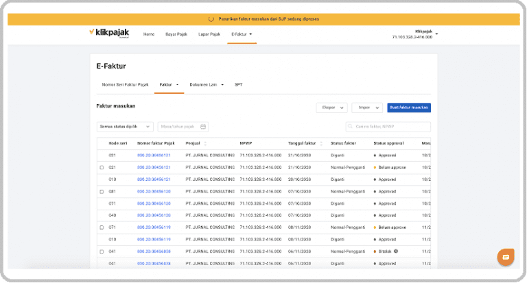 Cara Impor Pajak Masukan di eFaktur 3.0 & Format Import e-Faktur Pajak