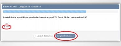 Cara Lapor SPT Pajak Online 1770 S Lebih Bayar di e-Filing
