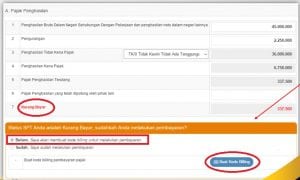 Cara Lapor SPT 1770S Kurang Bayar