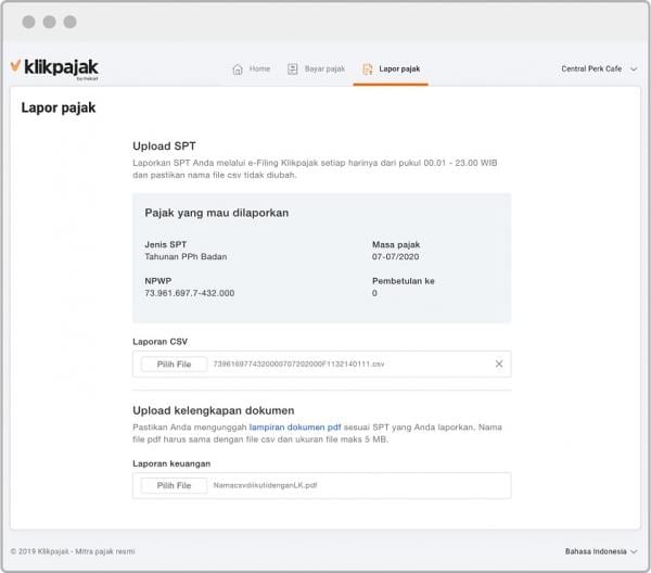 eFiling Pajak Online Untuk Lapor SPT Masa/Tahunan Badan - Klikpajak