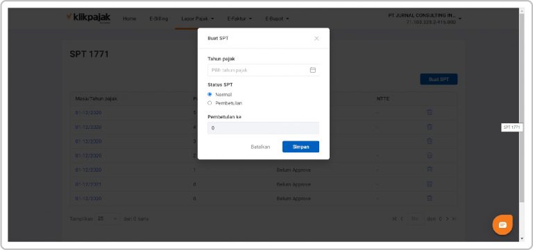 Cara Lapor SPT Tahunan Badan Online