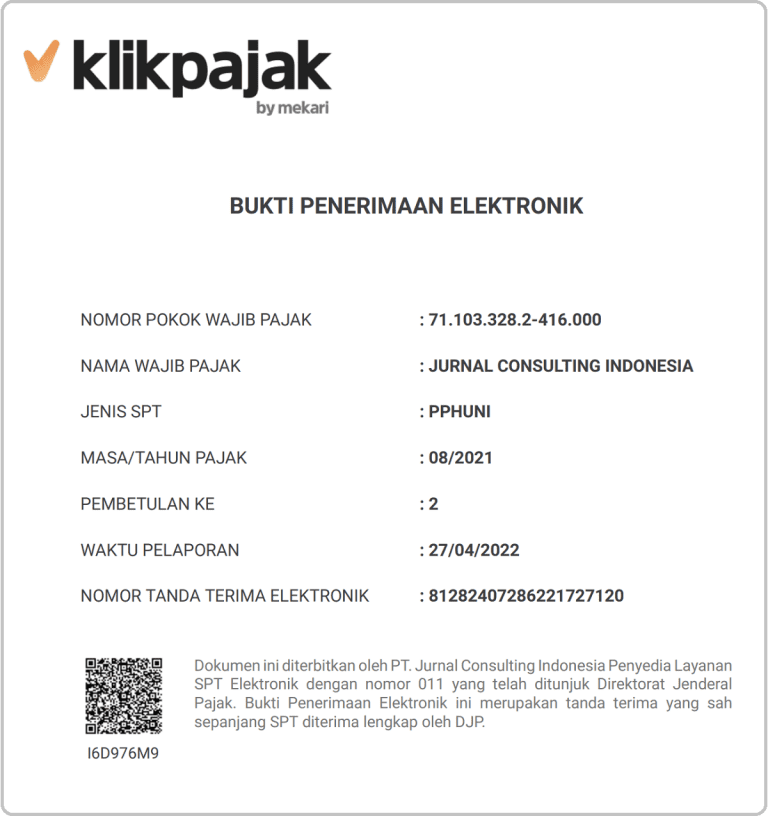 Cara Lapor SPT Masa PPh Unifikasi dan Contoh Form SPT PPh 23
