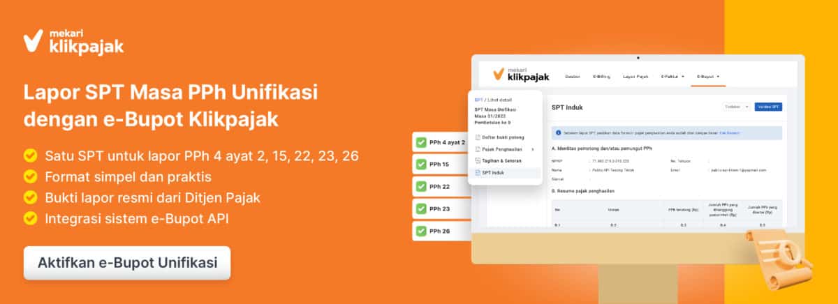 Cara Lapor SPT Masa PPh Unifikasi dan Contoh Form SPT PPh 23