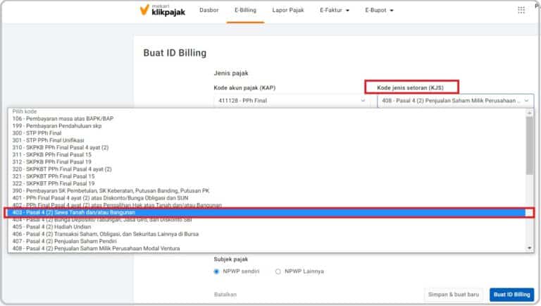Bagaimana Cara Buat e Billing PPh Pasal 4 Ayat 2? Bagaimana Cara Buat e Billing PPh Pasal 4 Ayat 2?